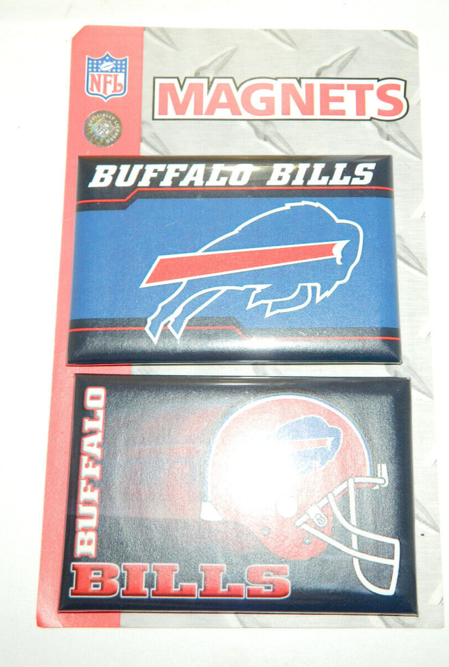 AS IS package faded NFL Buffalo Bills 2 Pack Football Fridge Magnets ...