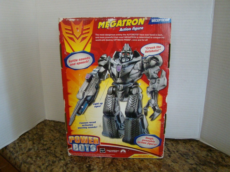 Transformers Revenge of the Fallen Megatron Action Power Bots Figure new in Box | eBay