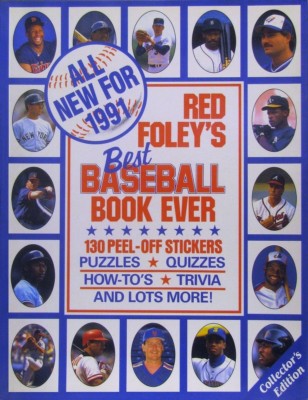 1991 Red Foley's Best Baseball Book Ever - Softcover w/130 stickers ...
