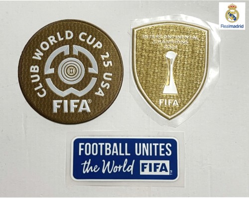 Real Madrid Club World Cup Patch 2025 + Intercontinental Champions 2024 ...