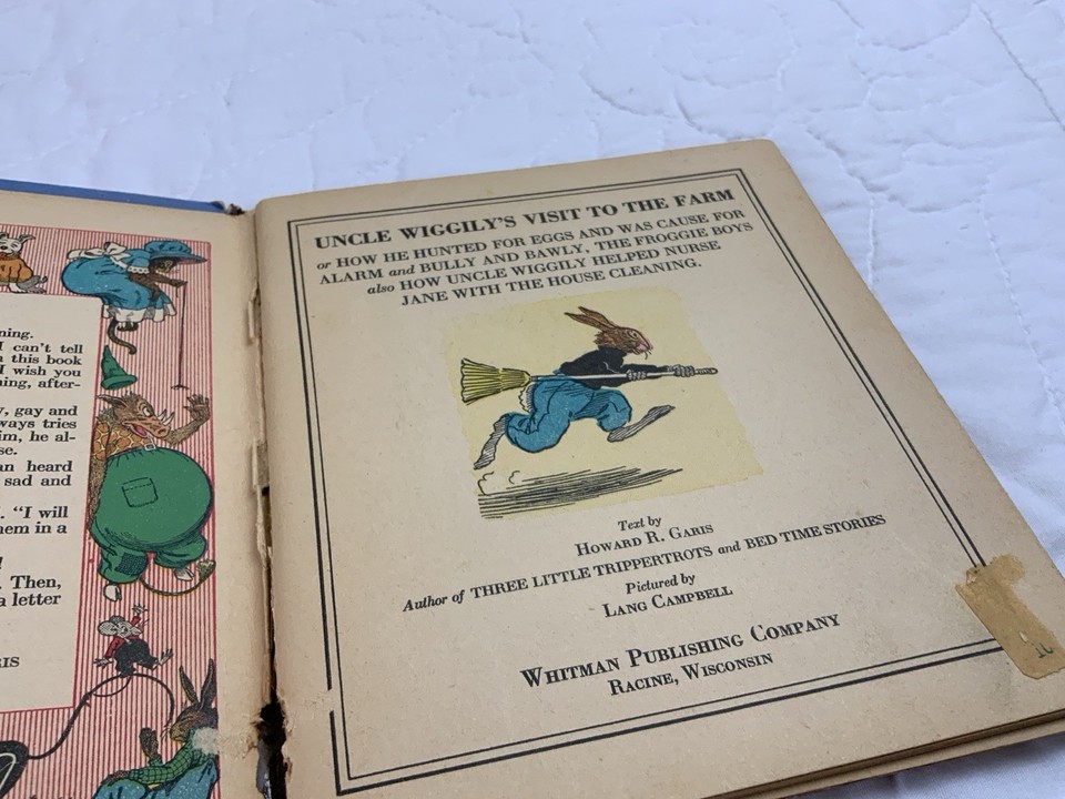 Antique Children’s Book, Uncle Wiggily’s Visit To The Farm By Howard R ...