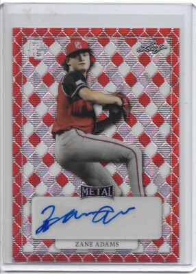 2022 Leaf Metal Perfect Game ZANE ADAMS Autograph Proof 1/1 - ALABAMA ...