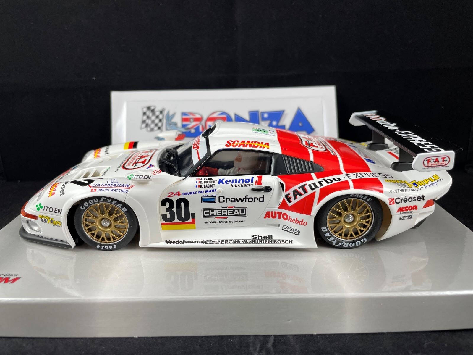 BRM152 BRM PORSCHE 911 GT1 FATURBO EXPRESS #30 1:24 SCALE SLOT CAR | eBay
