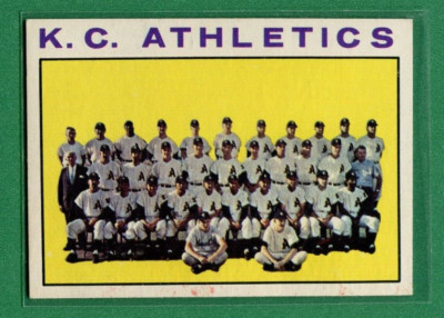 1964 TOPPS MLB BASEBALL CARD #151 KANSAS CITY ATHLETICS TEAM | eBay