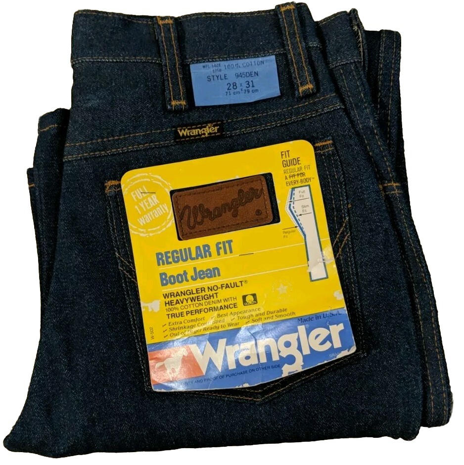 Wrangler Vintage Labels Fabulously Thrashed Vintage Wrangler Denim