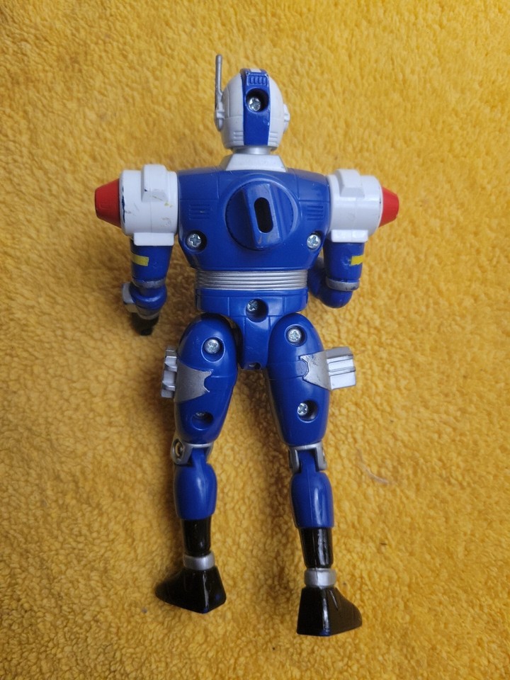 Power Rangers Turbo Blue Senturion 1997 Bandai Toy Action Figure Rare ...
