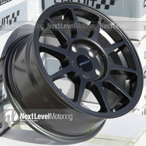 4 CIRCUIT CP23 15x7 5x114.3 +35 GUN METAL WHEELS FITS INTEGRA TYPE R ...