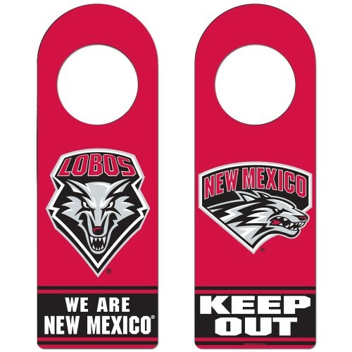 NEW MEXICO LOBOS DOOR KNOB SIGN HANGER WOODEN NEW | eBay