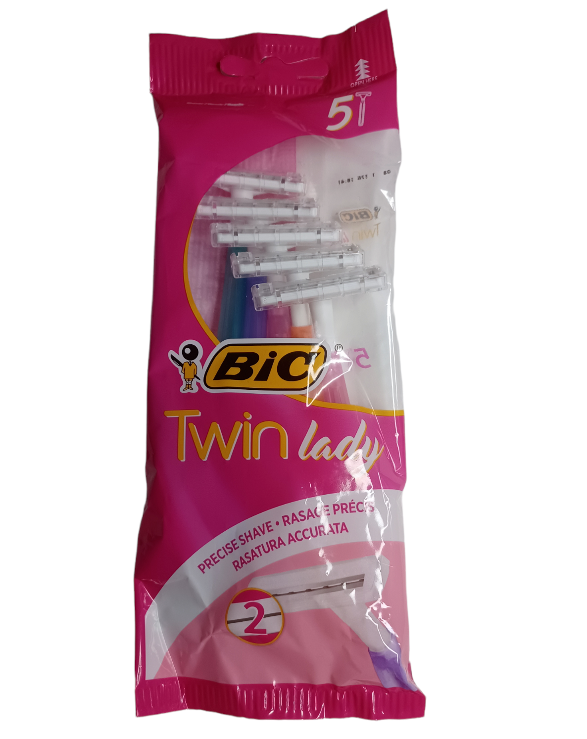 Bic Twin 2 Lady Disposable Razors 5 Pack 5T Women 2 Blade Smooth ...