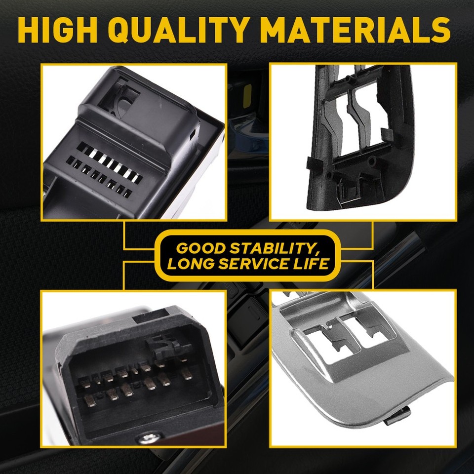 Front Left Side Window Control Switch & Bezel Kit For 2003-2008 Toyota ...