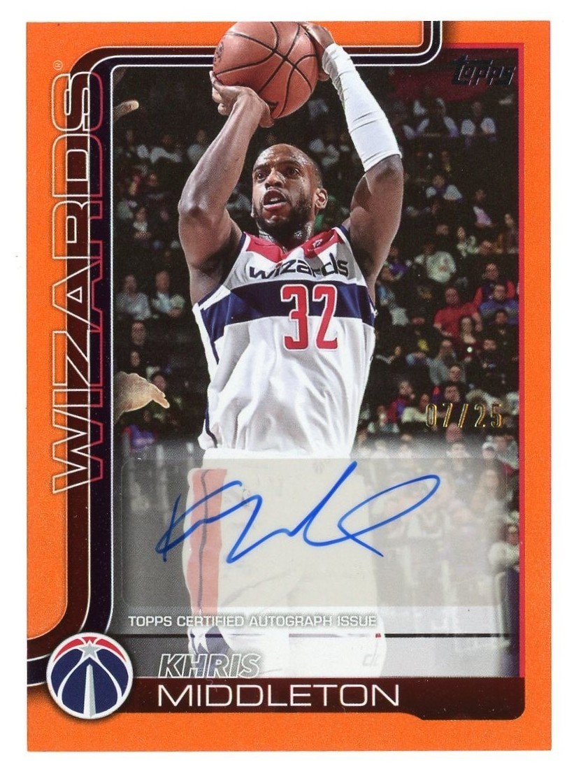 2025-26 Topps - Flagship Real One Autographs Khris Middleton #TFRA-KM ...