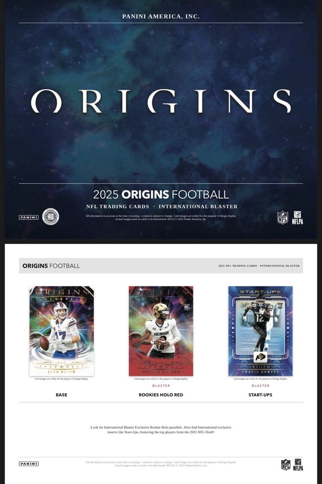 2025 Panini Origins NFL Football International Factory Sealed Blaster ...