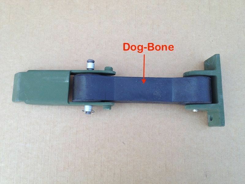 2 each Hood Latch Rubber Dog-Bone; Hummer H1 ; 12338889 2540-01-212 ...