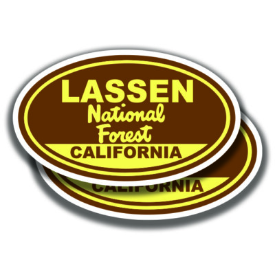LASSEN NATIONAL FOREST DECAL California 2 Stickers Bogo For Car Window ...