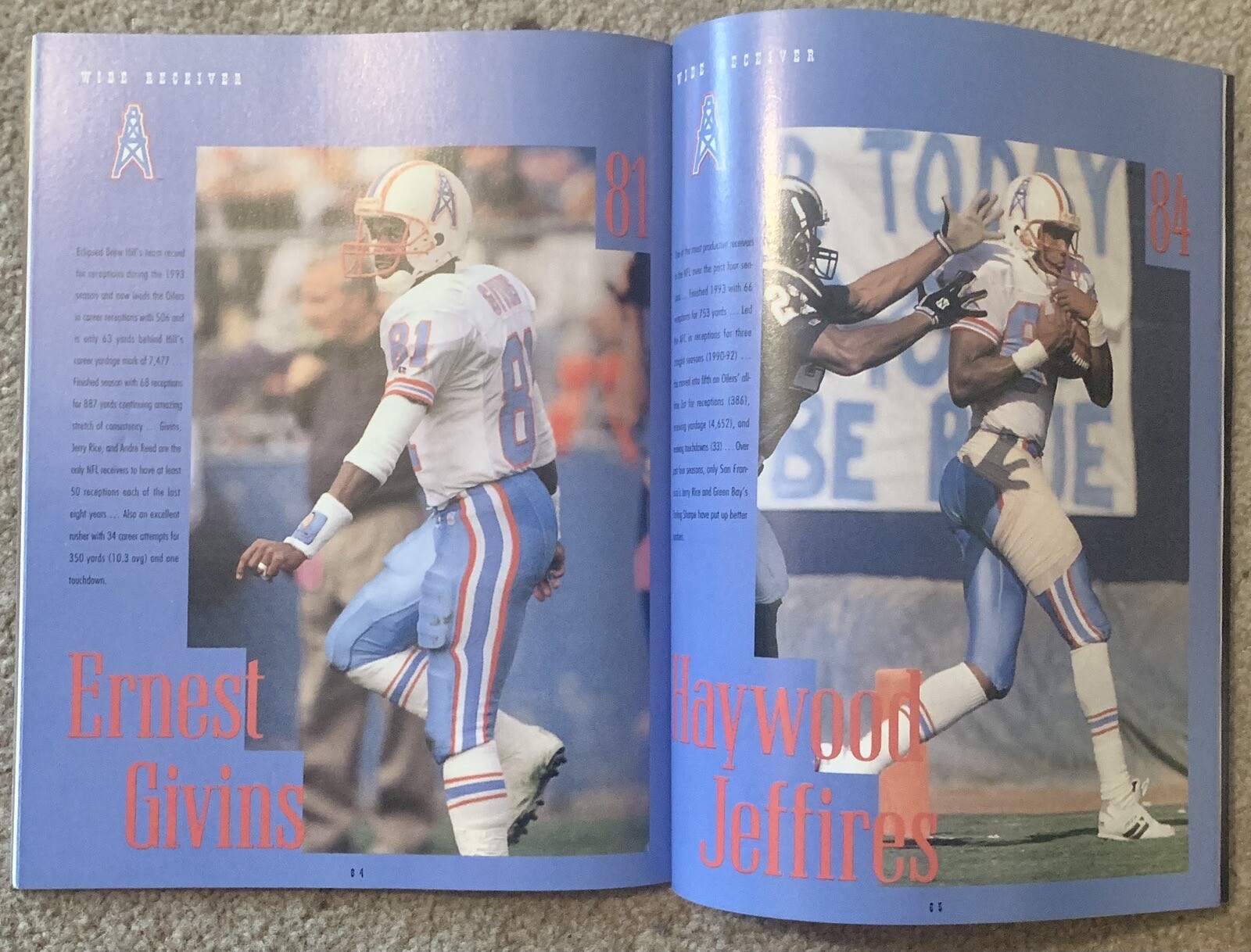 1994 - Houston Oilers Yearbook - Ray Childress - NFL Football - Tenn ...