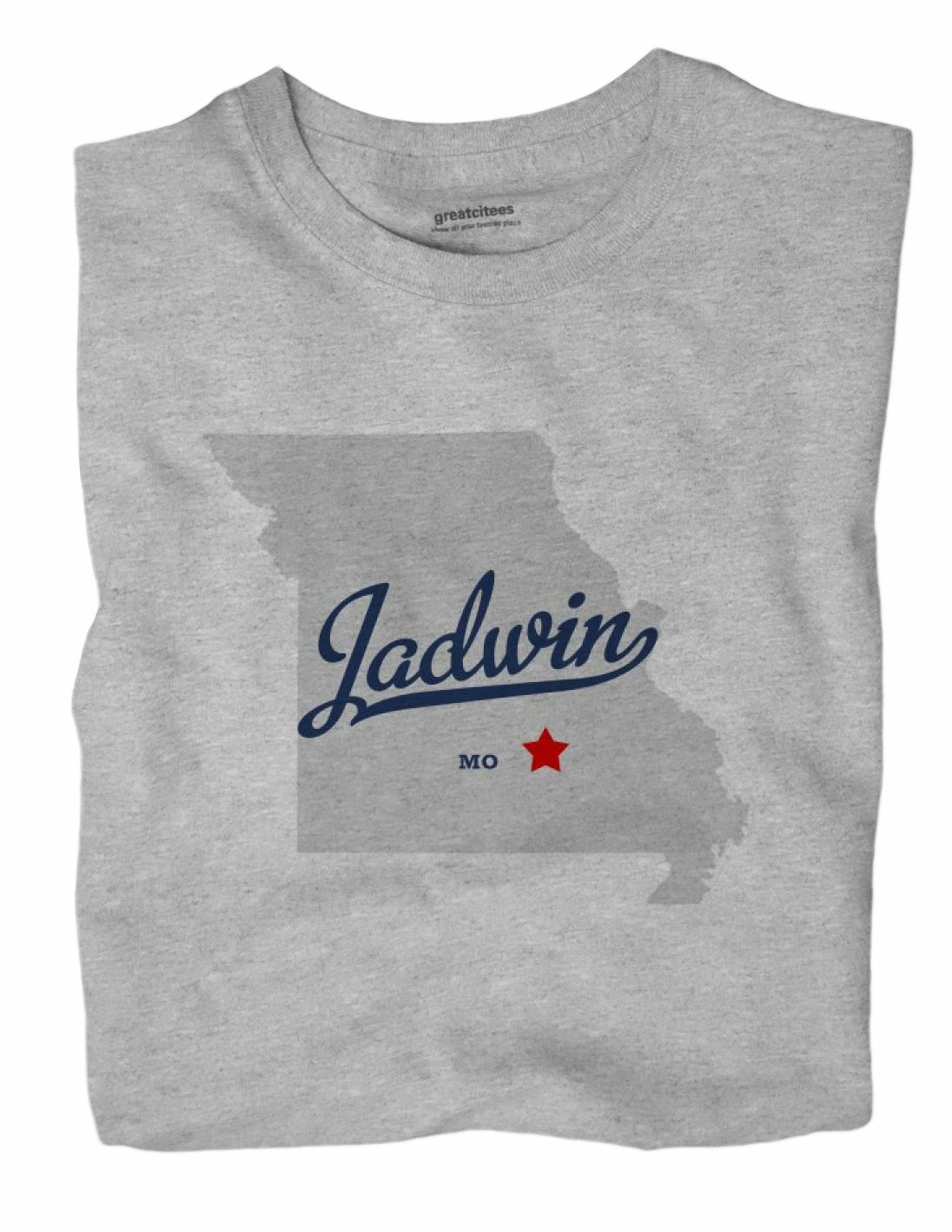 Jadwin Missouri MO T-Shirt MAP | eBay