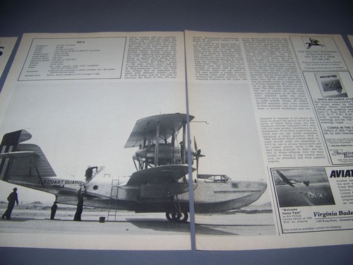 VINTAGE..HALL PH-1 FLYING BOAT...STORY/HISTORY/PHOTOS/SPECS....RARE ...