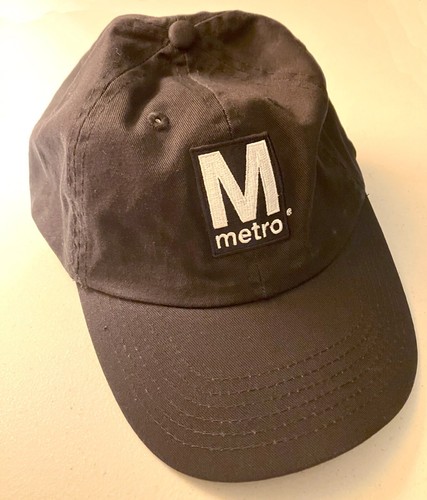Washington DC Metro (WMATA) Cloth Baseball Cap Hat - Adjustable ...