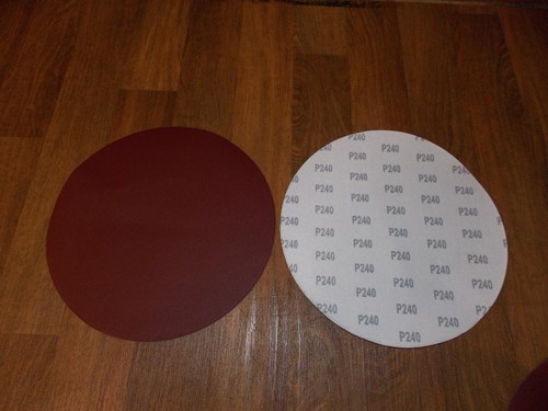 5 Pack 12" inch Sanding Disc, 240 grit Peel & Stick for Disc Sanders | eBay