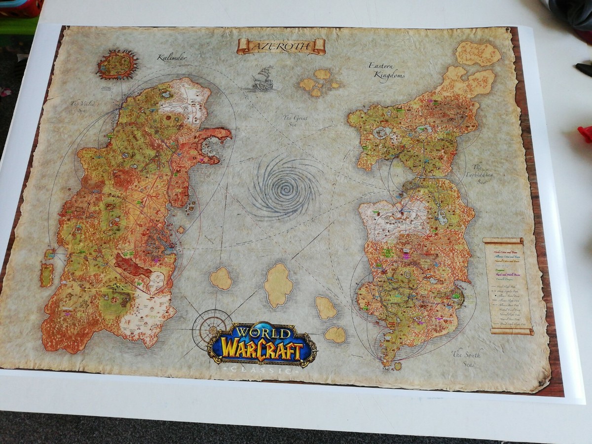 Azeroth Map Poster