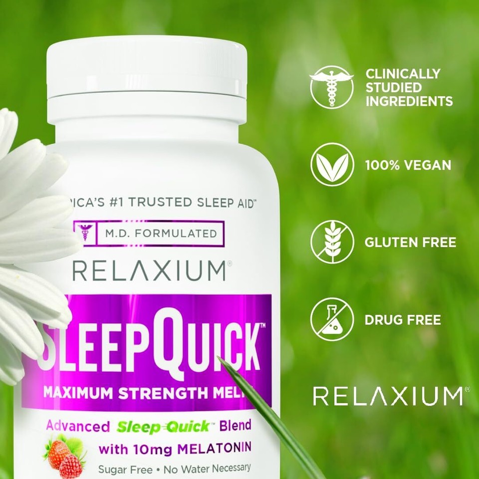 Relaxium Sleep Quick 100 Drug Free Melts - Better Sleep - Exp 5/2025 | eBay