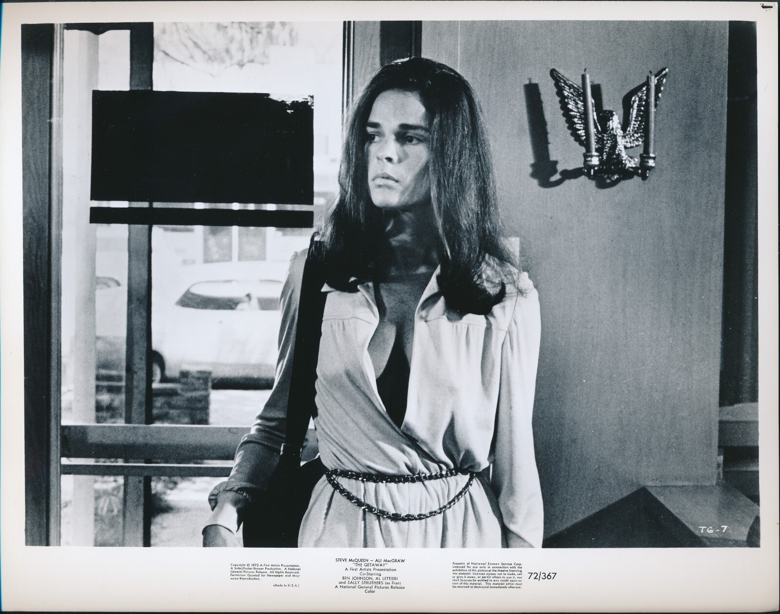 ALI MACGRAW - THE GETAWAY - ORIGINAL PUBLICITY STILL -1972 - PECKINPAH ...