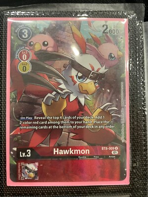 Digimon Card Game Hawkmon BT8-009 Alt Art NM New Awakening English USA ...