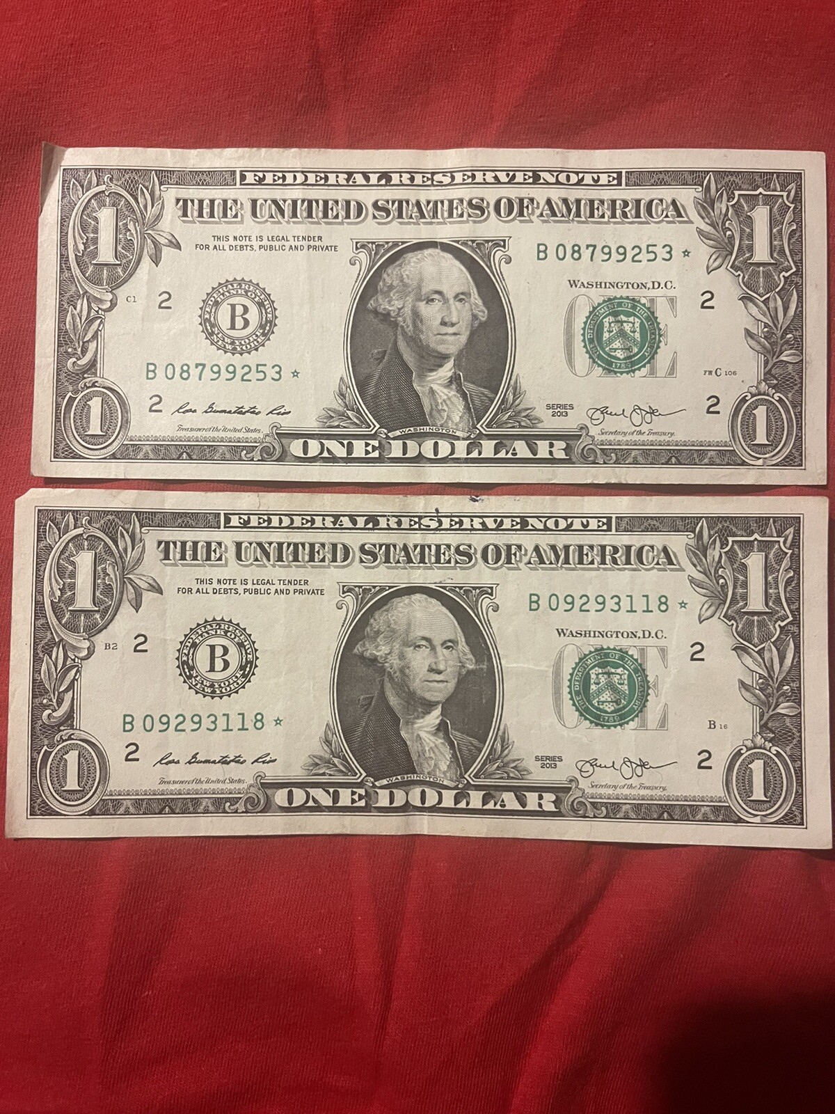 billetes de 1 dolar con estrella 2013 3000 Or Best Offer Billetes ...