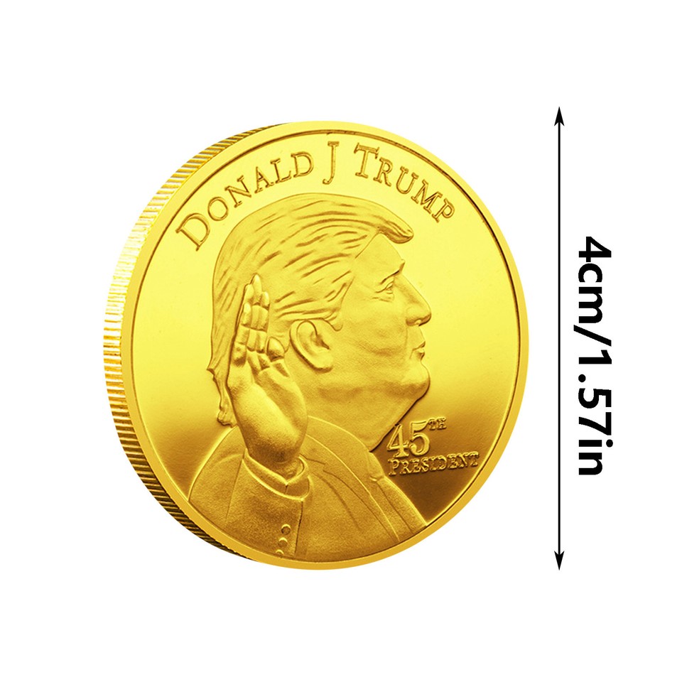 2PC 2024 President Donald Trump Commemorative Coin Make America Great ...
