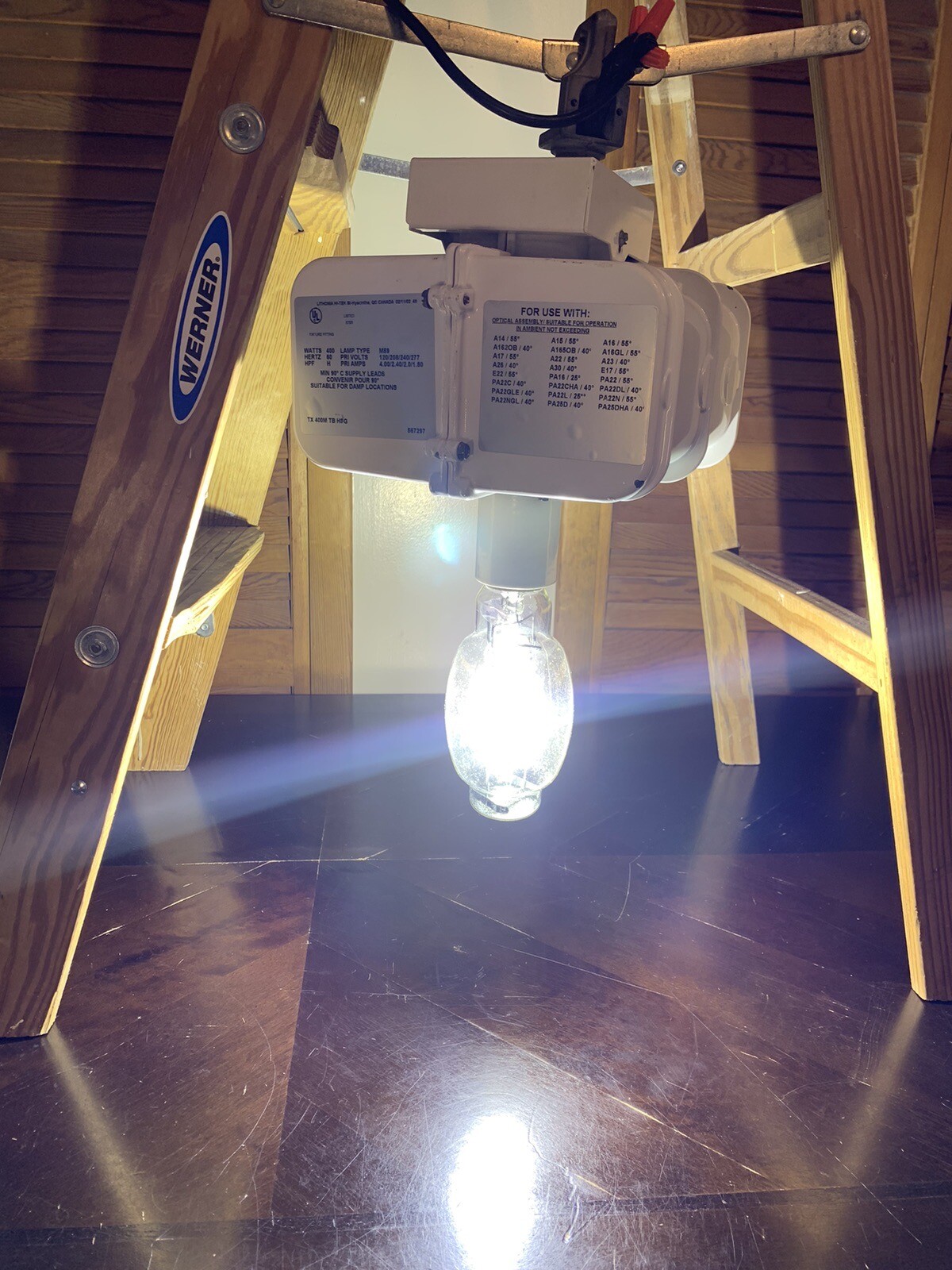 Lithonia TX 400M TB White Metal Halide mogul Base HSG Commercial ...