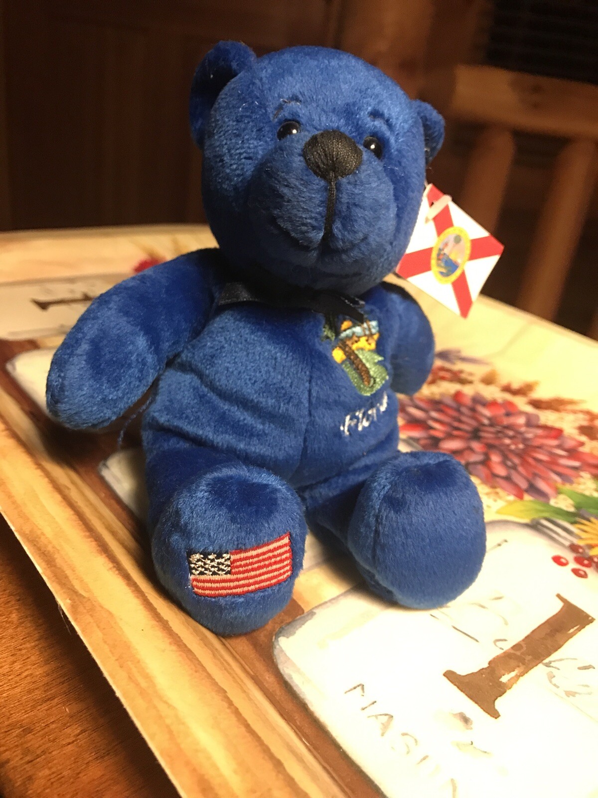 Florida Bear Bean Bag Plush 2002 the RGU Group State Teddy Bear SYMBOLZ ...