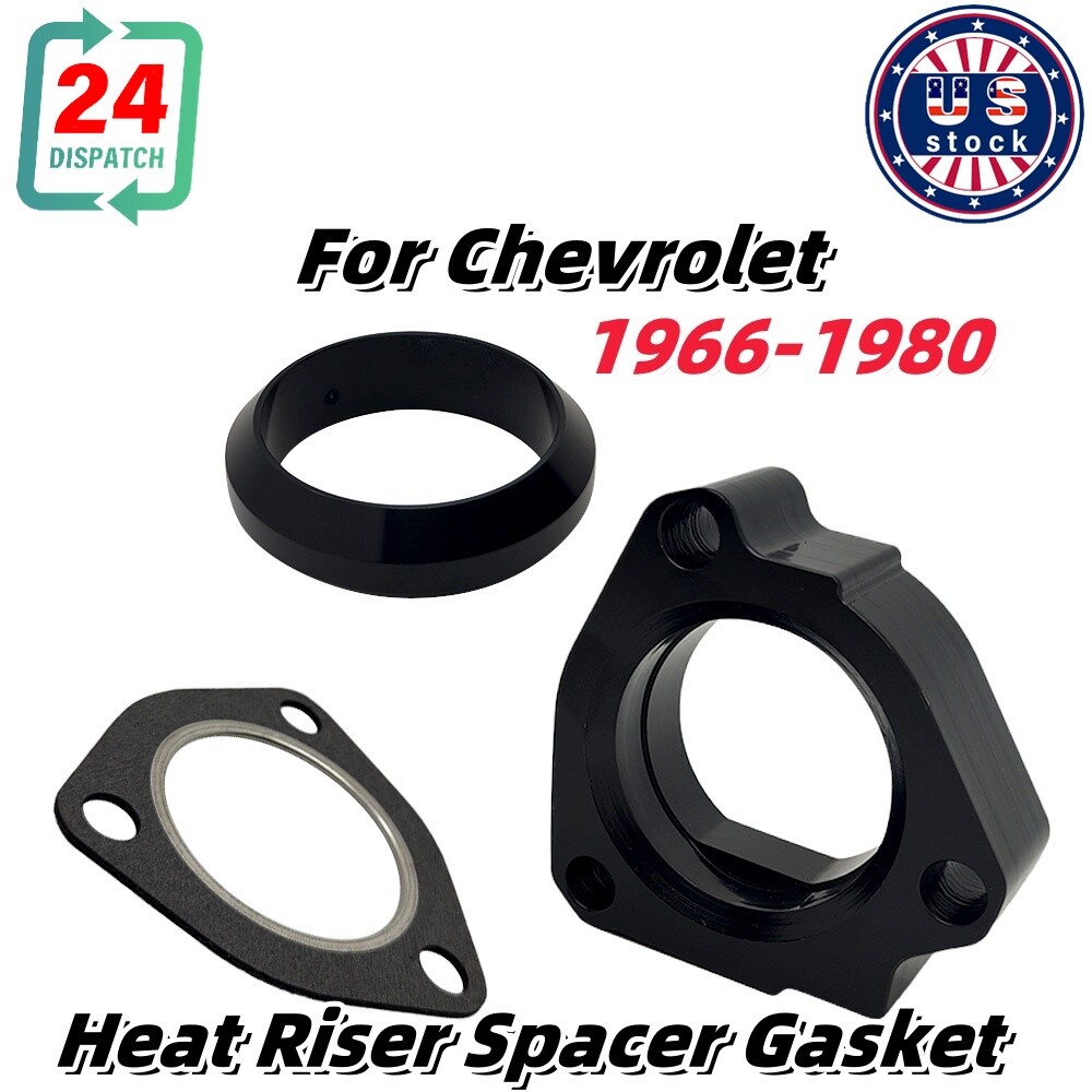 1966-80 Chevy Small Block Exhaust Manifold Heat Riser Spacer Eliminator ...