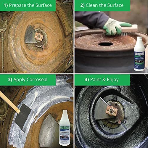 Corroseal Water-Based Rust Converter Metal Primer, Rust Converter - 1 ...
