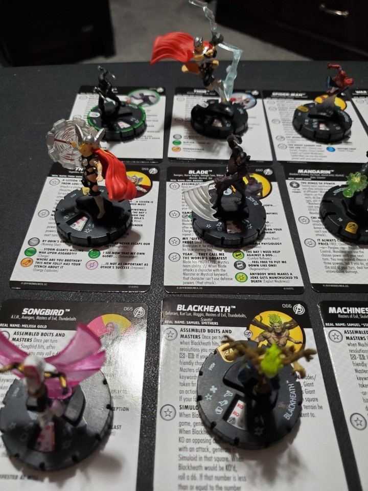 Heroclix Captain America and Avengers lot SR Chase Thor Ghost Rider ...