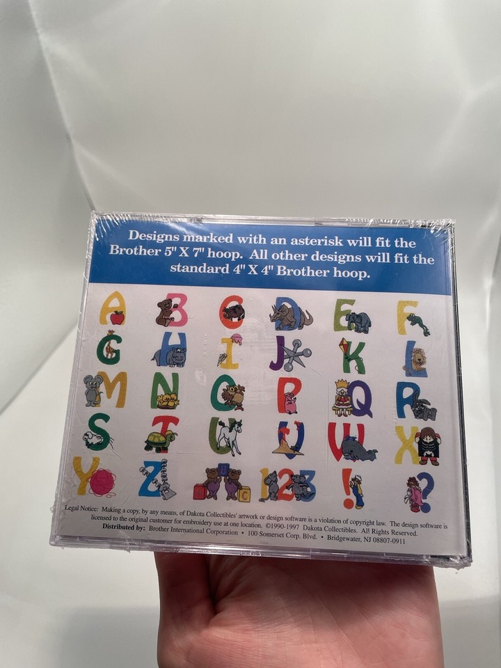 Brother Embroidery Design Software Alphabet Fun 30 Designs 3.5 ...