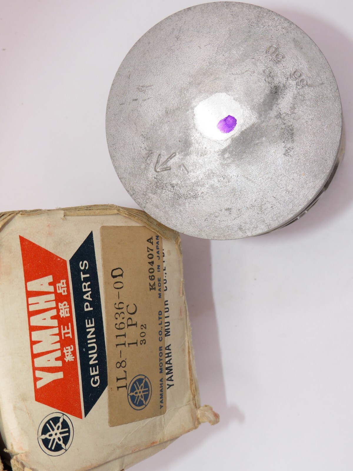 NOS Yamaha YZ175 YZ 175 1976 Genuine Oversize .50 2nd Piston 1L8-11636 ...