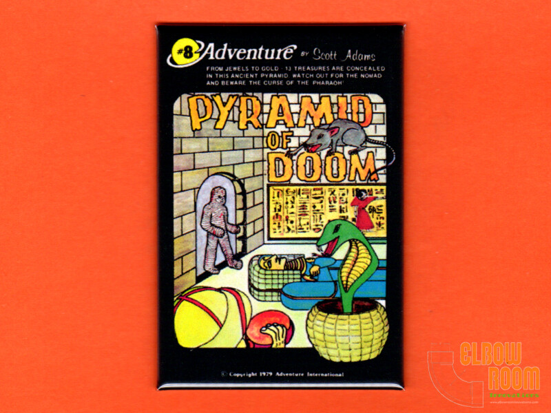 Pyramid of Doom box art 2x3" fridge/locker magnet Scott Adams Adventure ...
