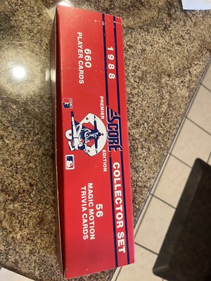1988 Score Baseball Complete Collector Factory Set - 660 Cards + 56 ...