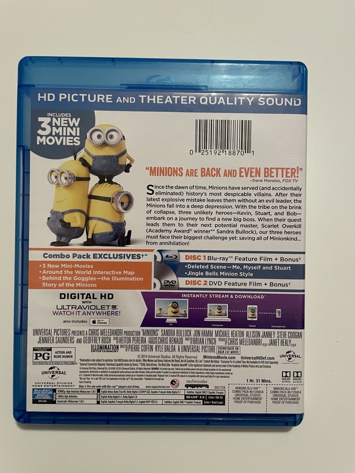 Minions (DVD, 2015) 25192188817| eBay