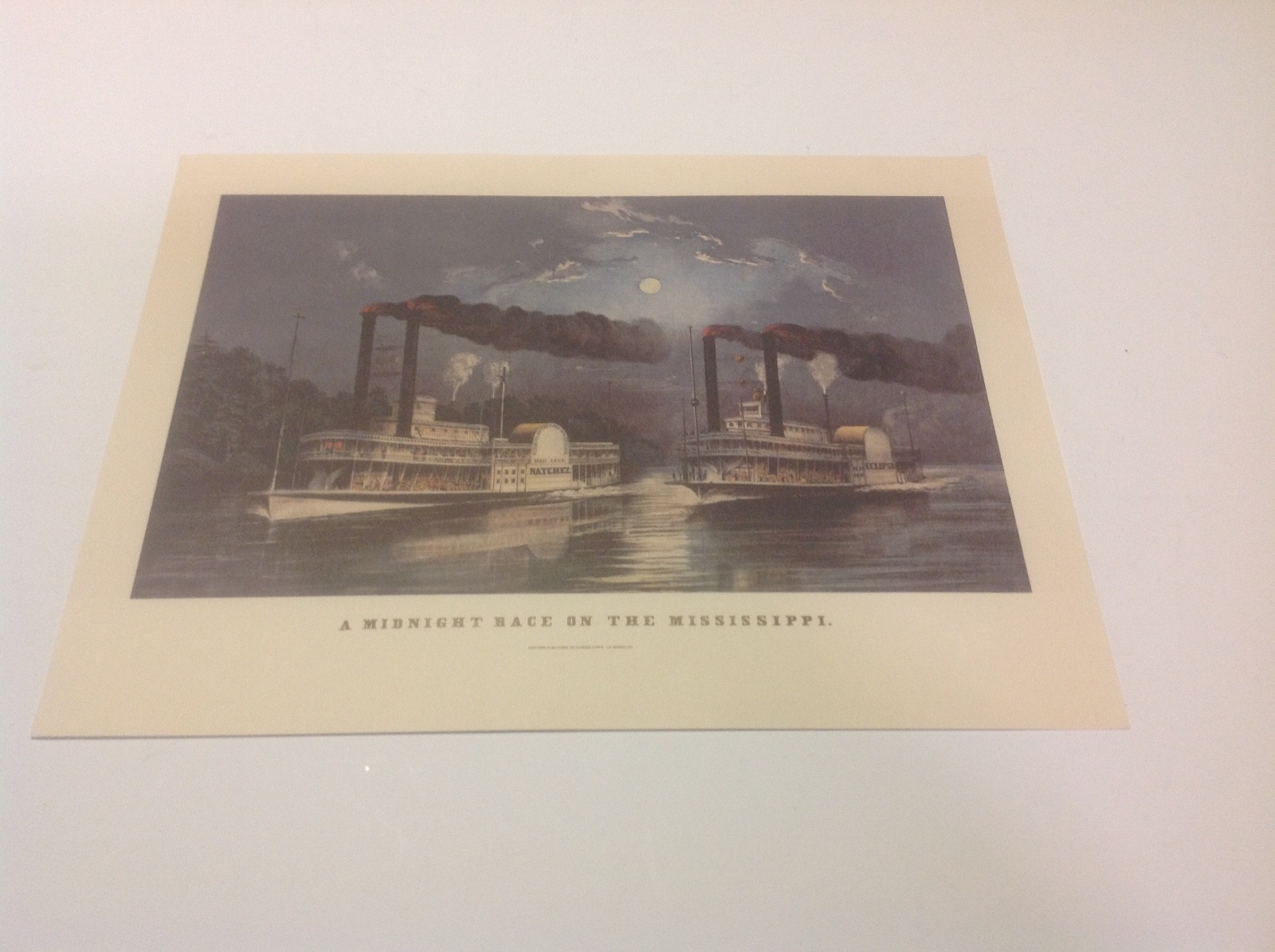 Vintage Currier And Ives Steamboat Prints Set Of Four | eBay