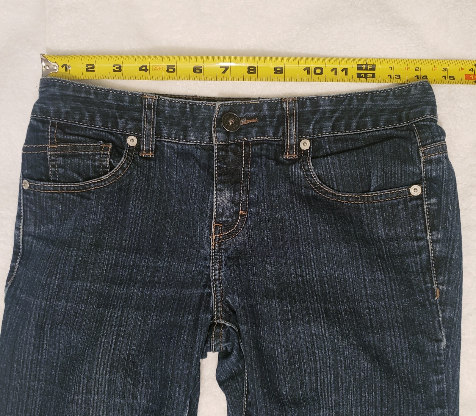 Calvin Klein Skinny Jean Womens 4 Petite Dark Blue Stretch Denim Pants ...