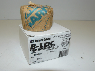 Fenner Drives T901020 B-Loc keyless bushing b109 mlnl 20mm 10nm new | eBay