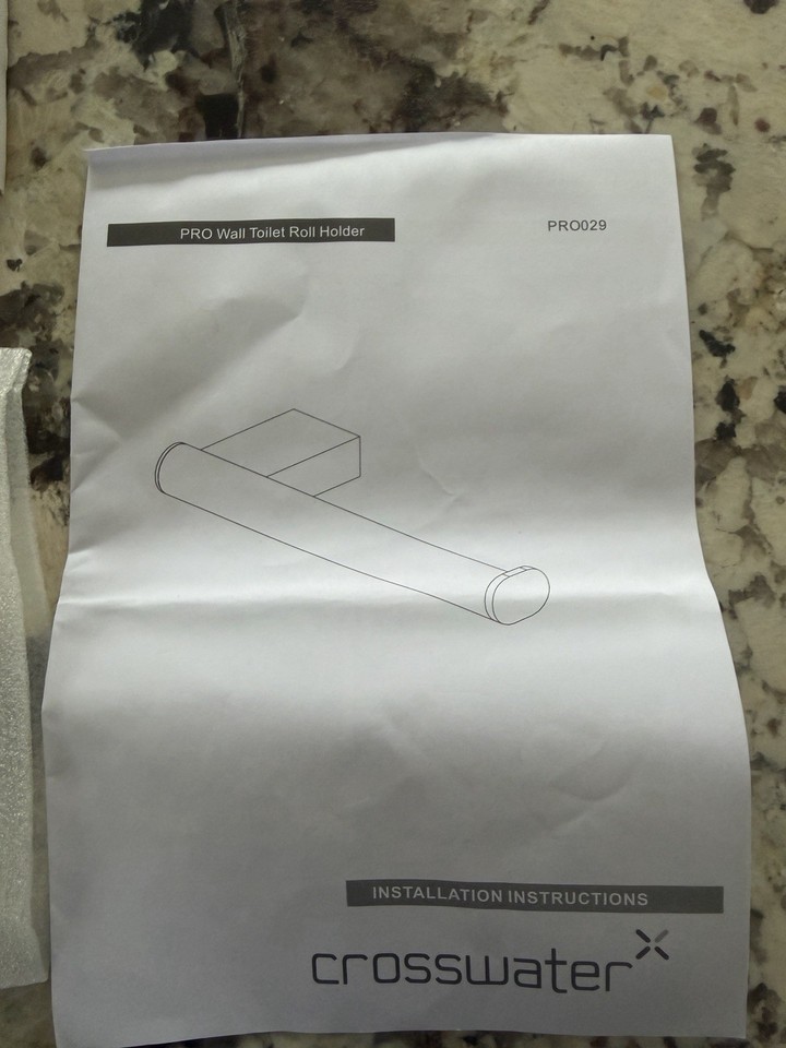 Crosswater Pro Wall Toilet Roll Holder Brushed Brass | eBay UK