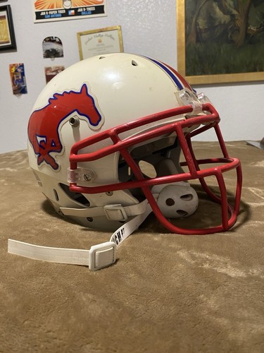 SMU Mustangs #73 Season 2010 Schutt NCAA Football Helmet Size XL | eBay