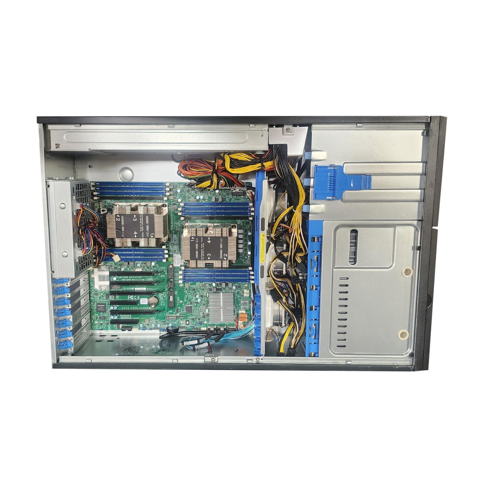 Supermicro 8-Bay Tower Server X11DPi-NT 2x Intel 6148 CPU 256G DDR4 RAM ...