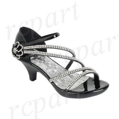 New women's shoes evening rhinestones med heel wedding prom formal ...