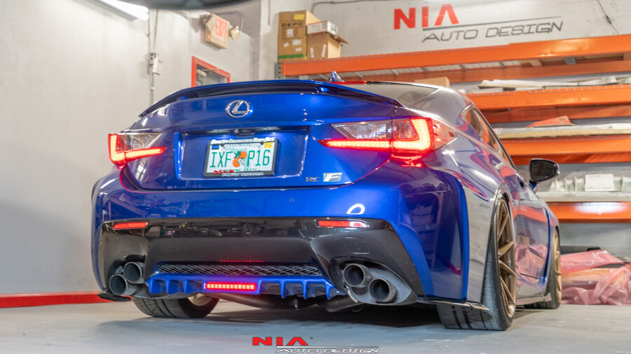 Lexus RC-F Body Kit Front Splitter Side Skirts Rears & Diffuser 6pcs ...