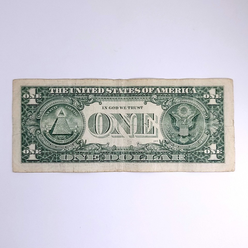 X Note Fancy Serial Number 1 Dollar Bill 2009 L00427455X | eBay