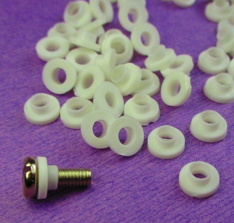 50pc TO-3 T0-220 Transistor Nylon Shoulder Washer Heat Sink Insulator ...