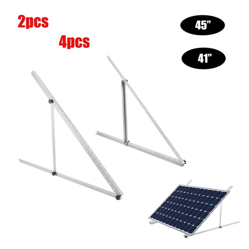41”/45” Solar Panel RV Tilt Mount Brackets Roof Flat Surface Adjustable ...